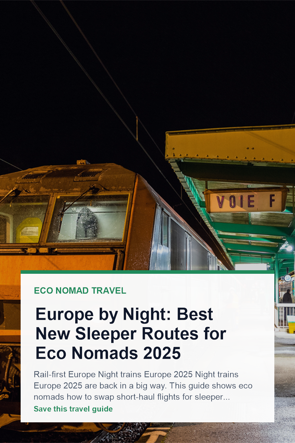 Europe Night Trains 2025: New Sleeper Routes