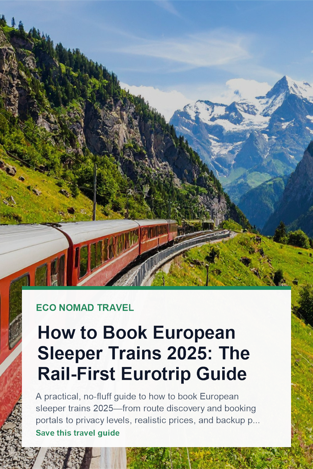 Book European Sleeper Trains 2025: Routes, Timing, Tips