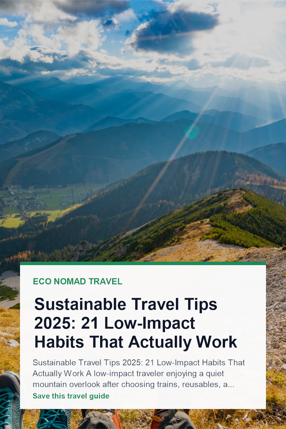 Sustainable Travel Tips for Eco-Friendly Adventures
